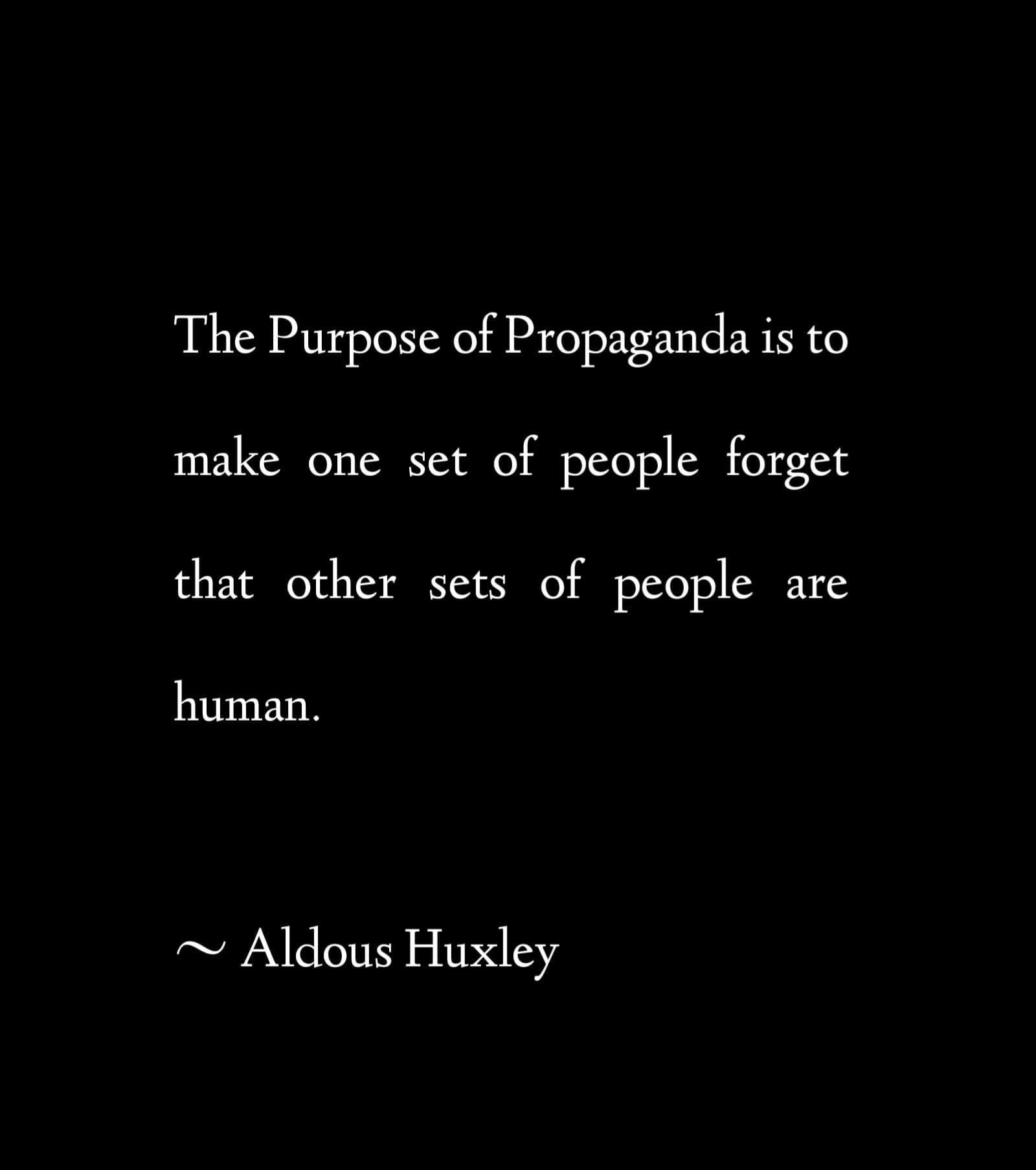 “Purpose of Propaganda” – Aadesh